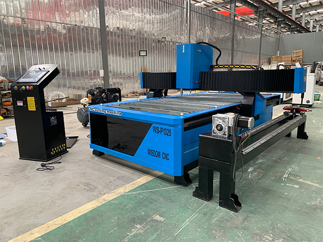 Metal Plasma Cutting Machine with Rotary Attachment Delivery - Wisdom CNC