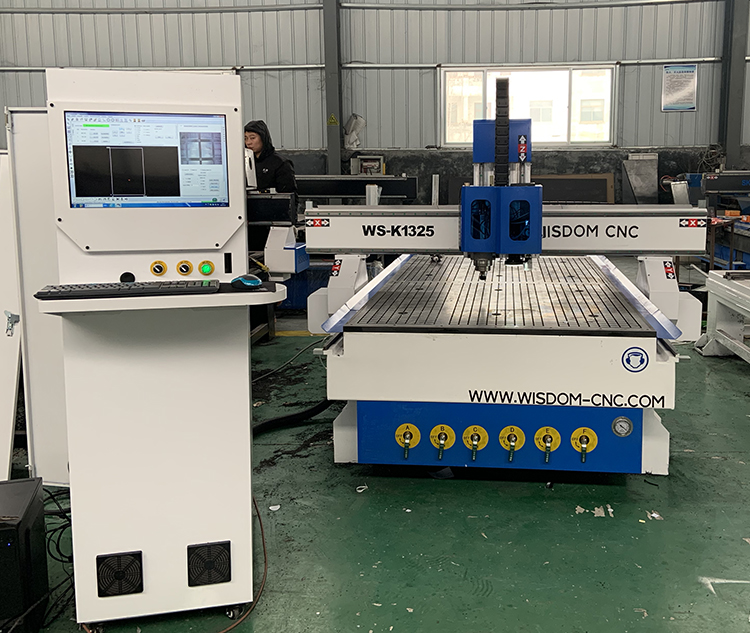 New WS-K1325 Knife Cutting CNC Router Machine Delivery - Wisdom CNC
