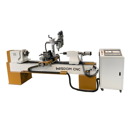 ATC CNC Wood Lathe Machine with Auto Tools Changer from Wisdom CNC